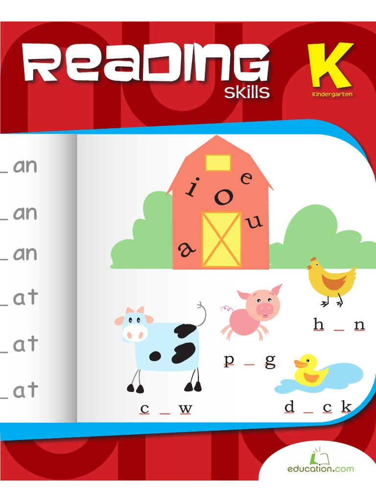Kindergarten Reading Essentials Workbook PDF Free | PDF | Language Arts ...
