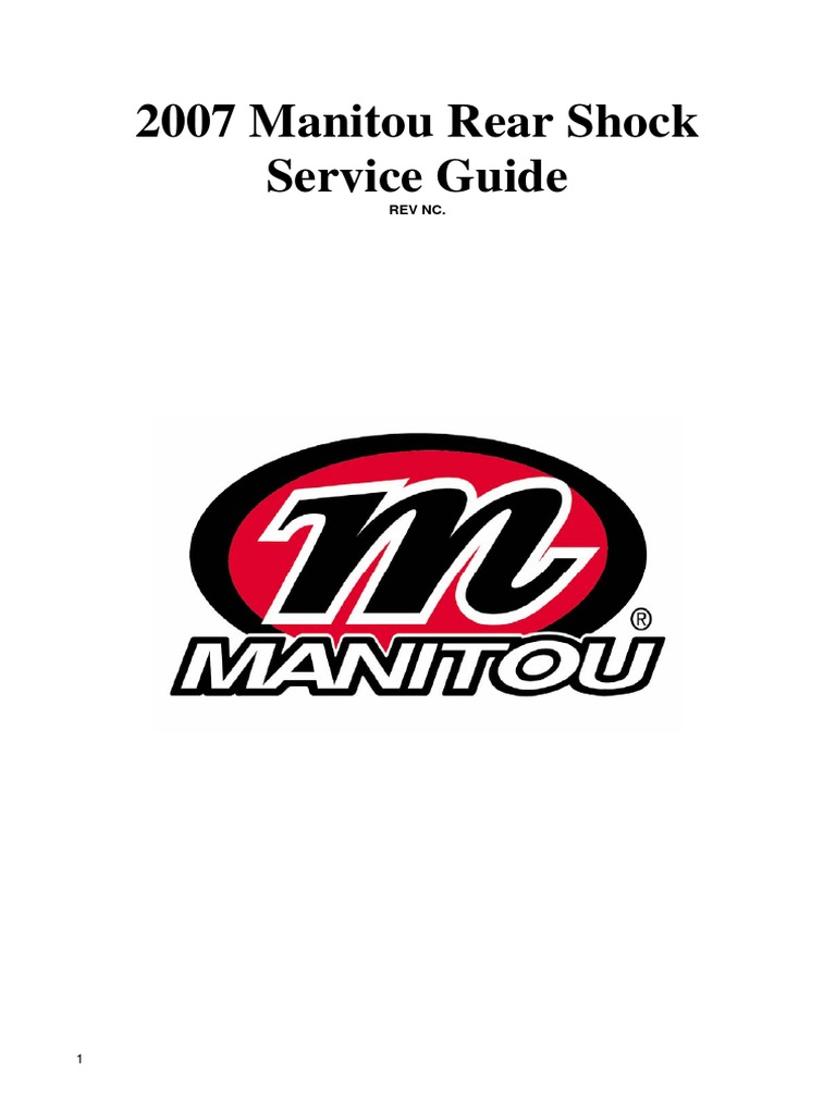 2007 Manitou Shock Service Manual - Rev NC | PDF | Screw | Piston
