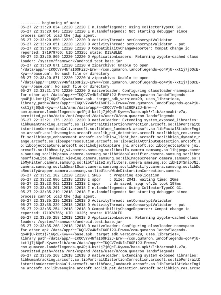 Mod menu log - com.qumaron.landoflegends | PDF | Software | Operating ...