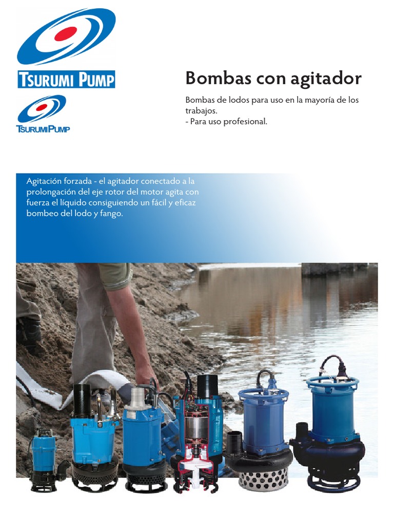 Catalogo Bombas Sumergibles Con Agitador Tsurumi | PDF