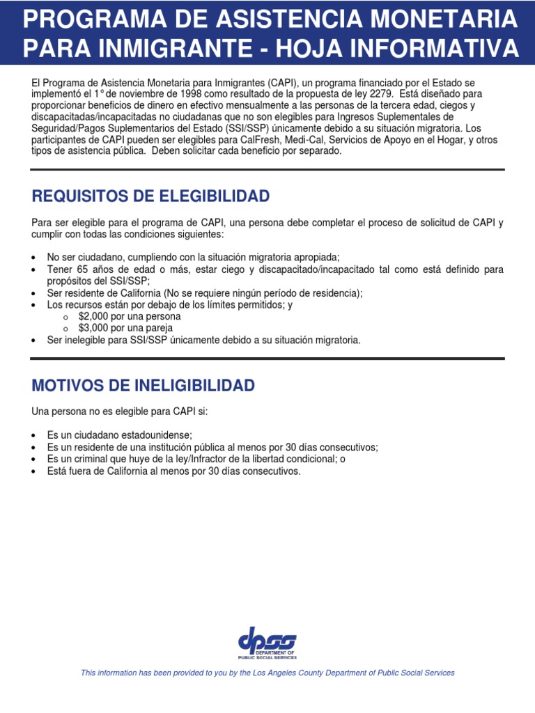 CAPI Fact Sheet Spanish 10-2021 | PDF