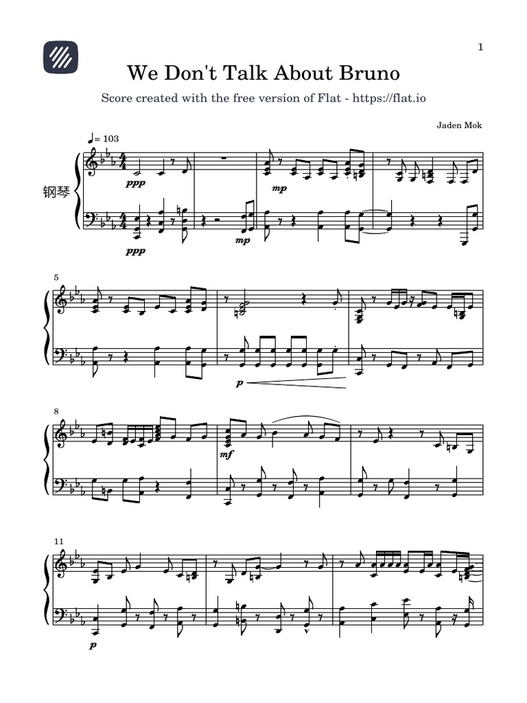 We Don't Talk About Bruno Sheet Music | PDF