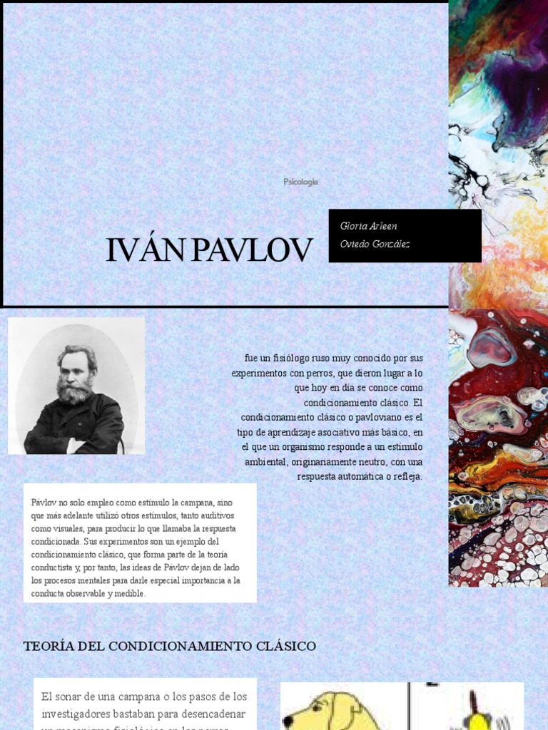Condicionamiento Clásico de Pavlov | PDF | Sicología | Conceptos ...