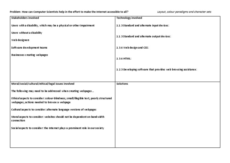 Extended Writing Framework - Layout, Colour Paradigms and Character Sets CRA | PDF