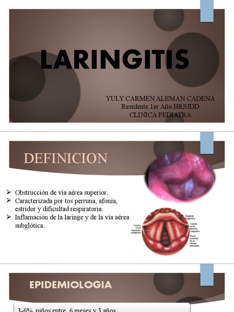 LARINGITIS | PDF | Especialidades Medicas | Sistema respiratorio
