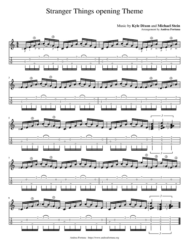 Stranger Things Theme Ukulele | PDF