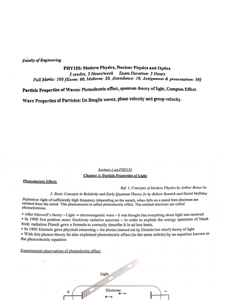 Particle Properties of Wave | PDF