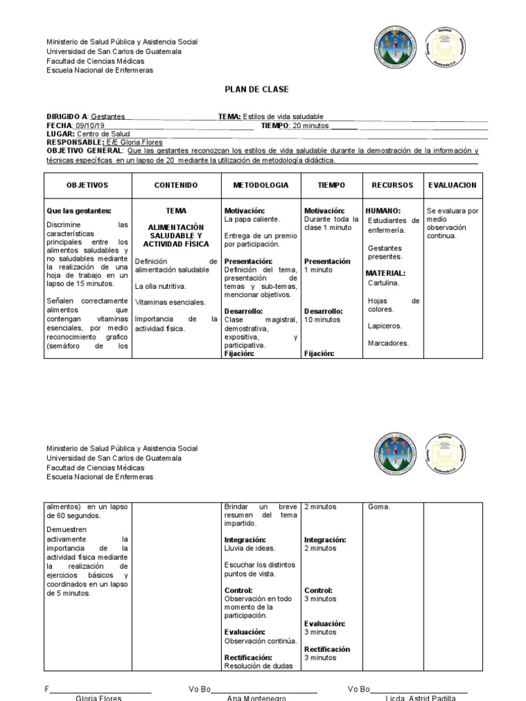 PLAN DE CLASE ALIMENTACIO SALUDABLE | PDF | Alimentos | Nutrientes