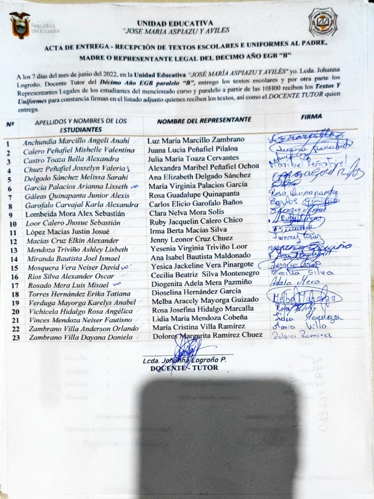 Acta de Decimo B 2022-2023 | PDF