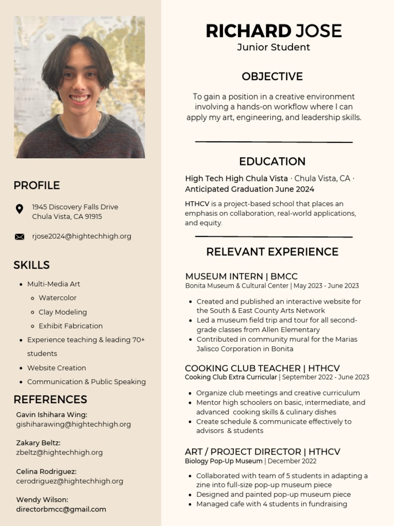 Richard Jose 2023 BMCC Resume | PDF | Pedagogy | Behavior Modification