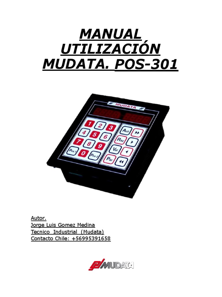 Manual Nivel Operario - MUDATA POS-301 | PDF