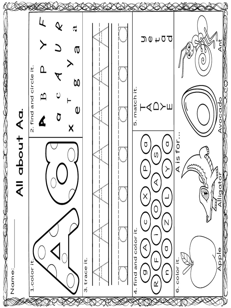 AlphabetLetterspracticesheetsKindergartenAlphabetWorksheetsAZ 1 | PDF ...