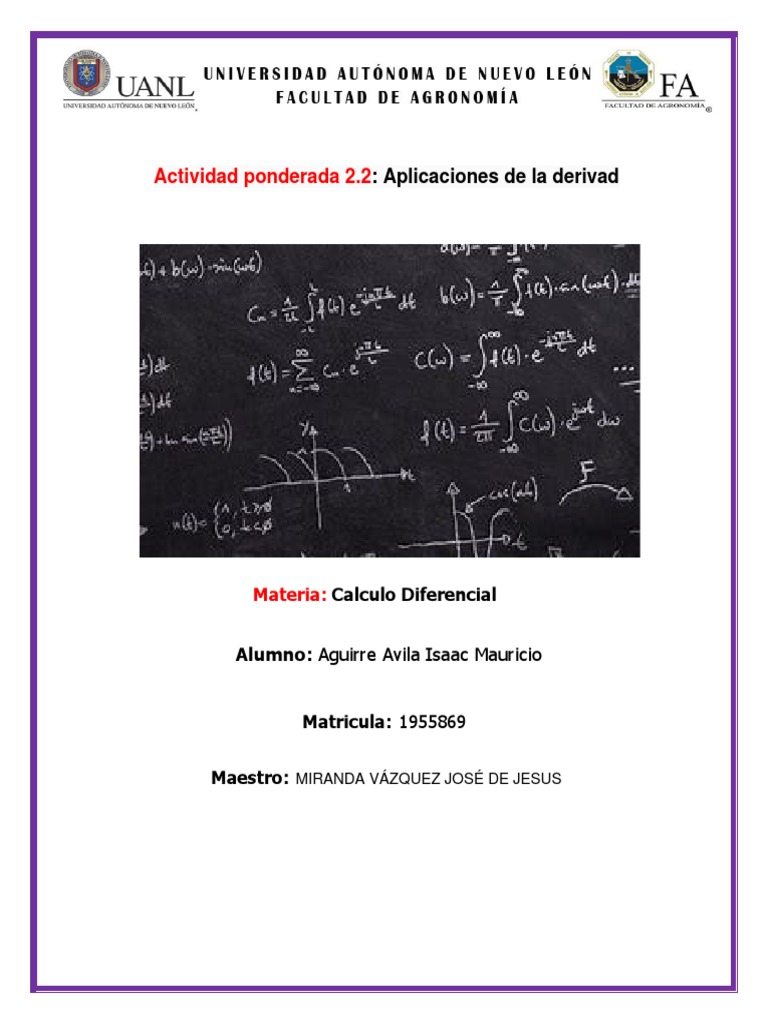 Aplicaciones de La Derivada" | PDF