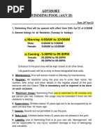 Memo Notice For Signin Using Pool | PDF
