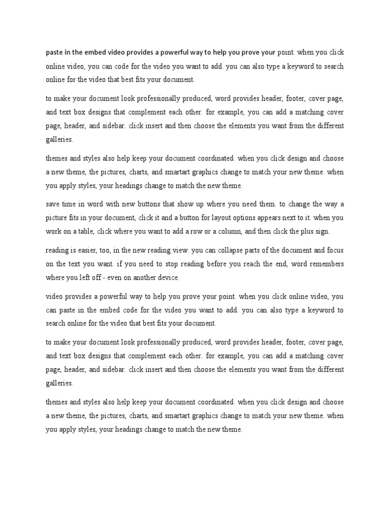 Paste in The Embed Video Provides A Powerful Way To Help You Prove Your Point | PDF | Page ...