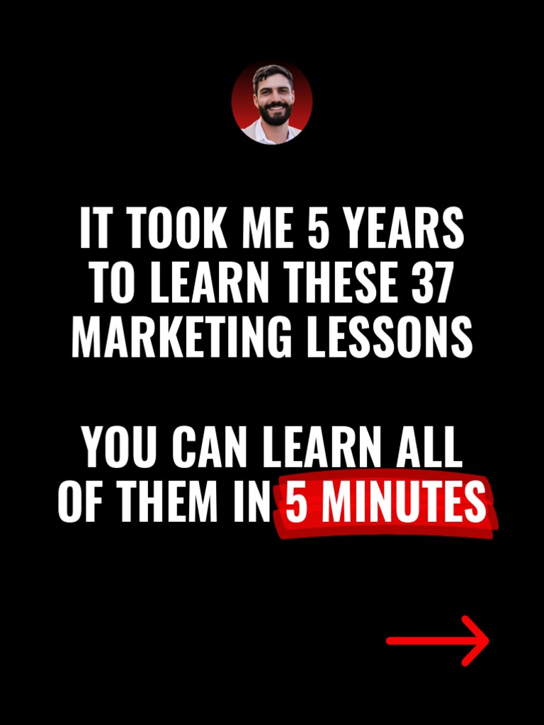 37 Profitable Marketing Lessons | PDF
