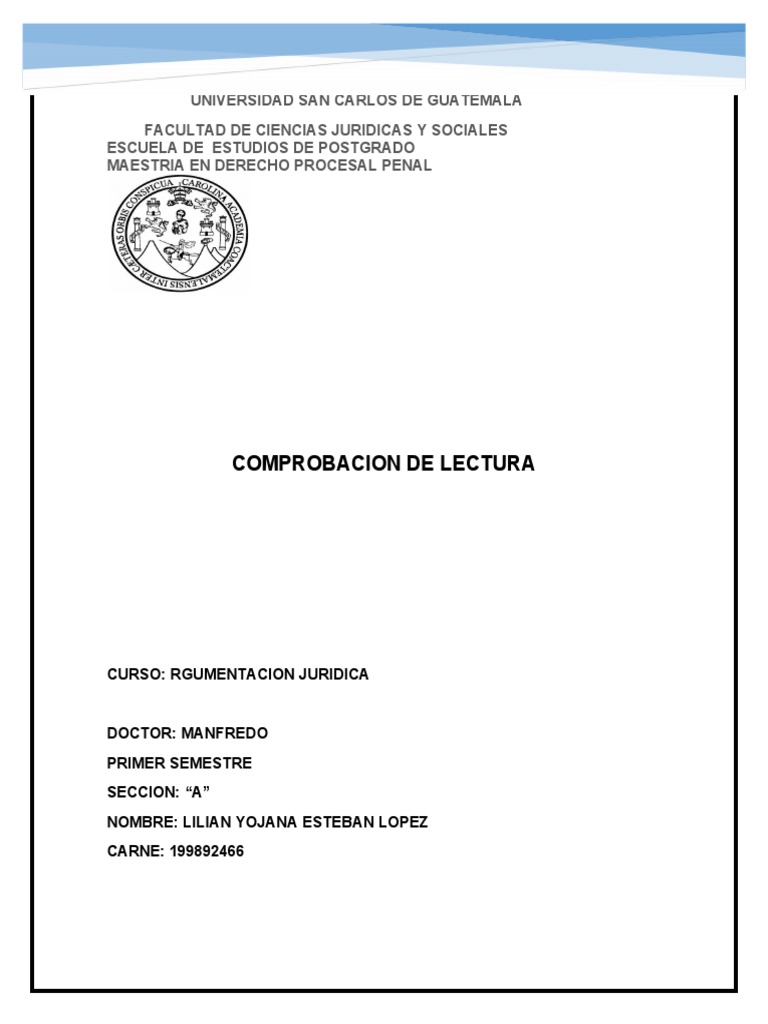 Comprobacion de Lectura | PDF | Justicia | Crimen y violencia