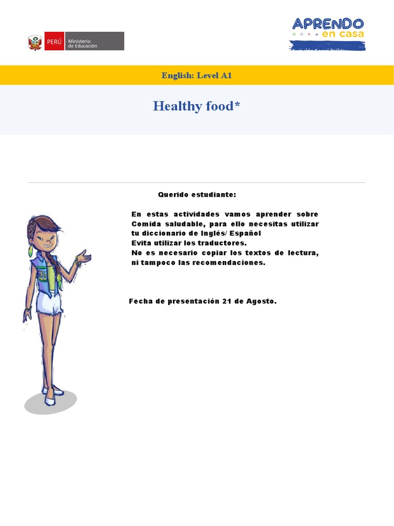 Healthy Food A1 | PDF