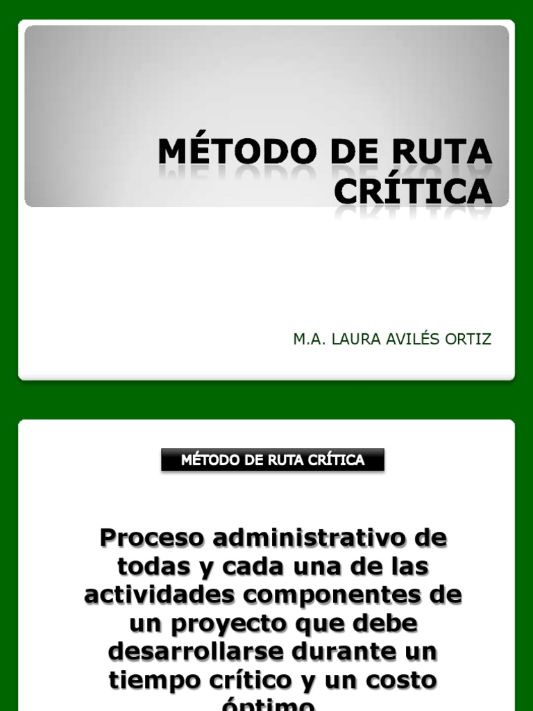 Ventajas Y Desventajas Del Método De La Ruta Crítica – THVDP