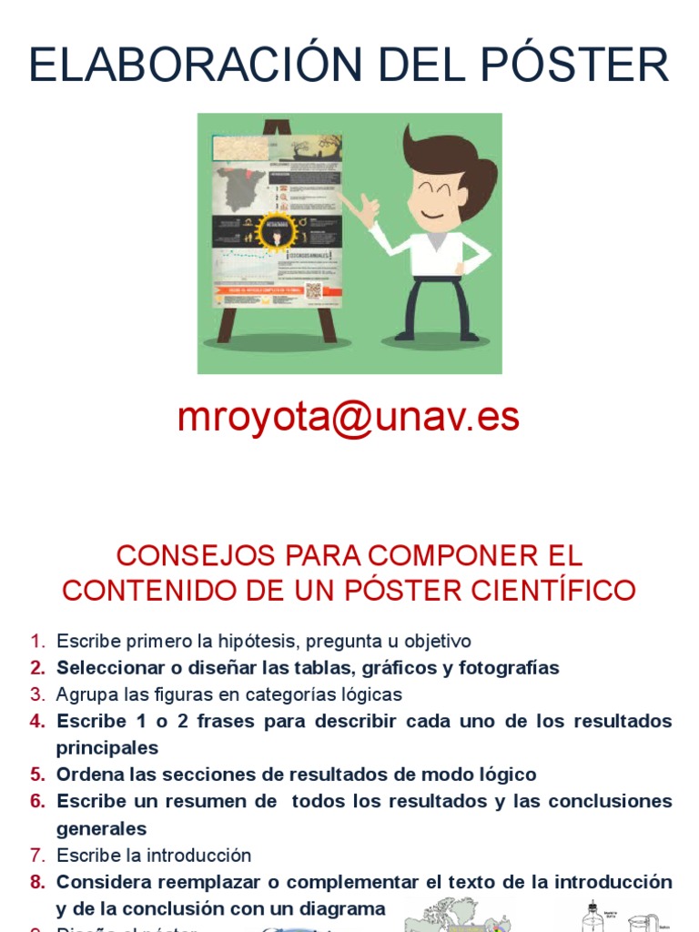 Cómo Elaborar El Póster | PDF | Microsoft PowerPoint