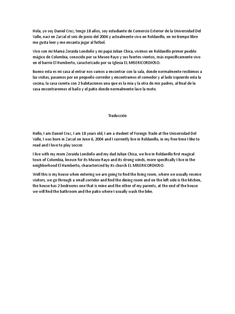 Presentacion Ingles | PDF