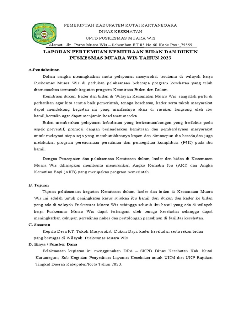 Narasi Laporan Kegiatan | PDF | Ilmu Sosial