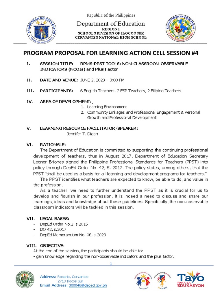 Lac Session #4 | PDF | Teachers | Cognition