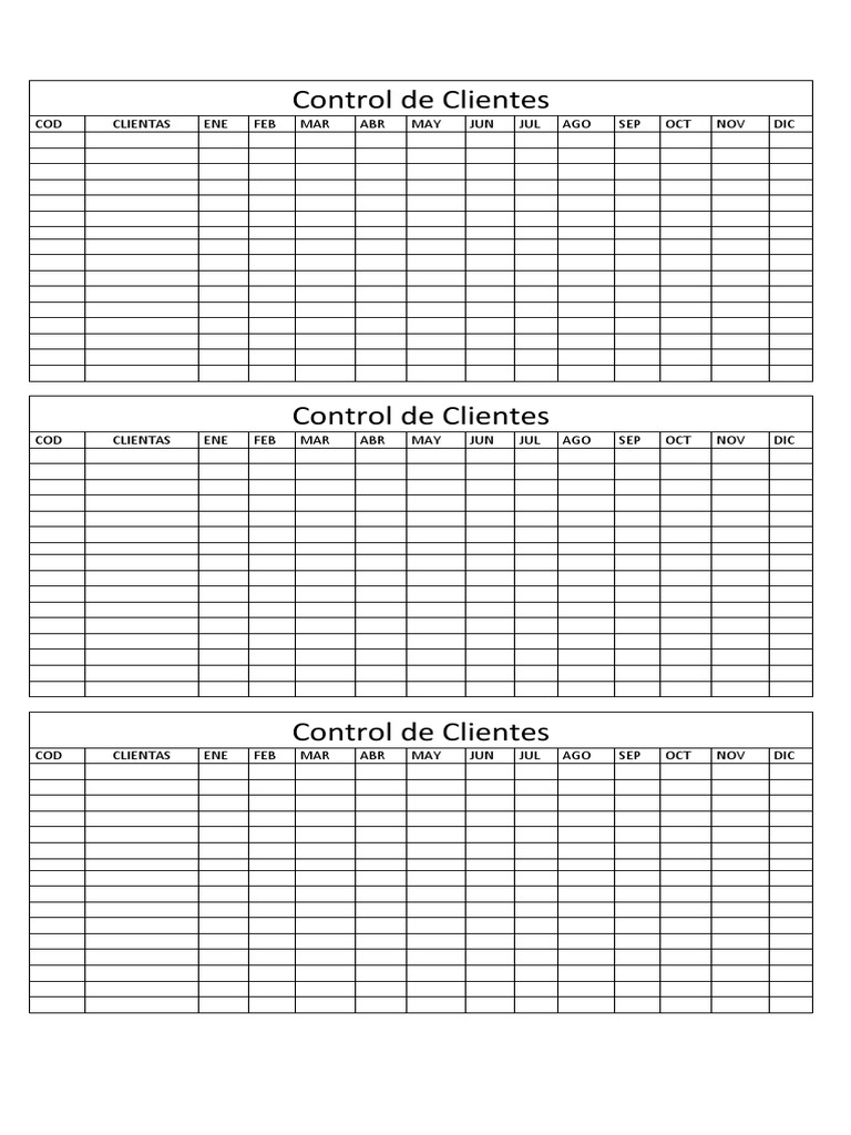 Control de Clientes | PDF
