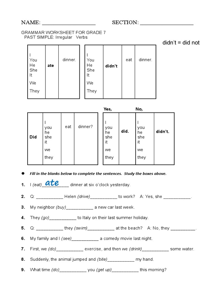 worksheet-for-you-about-past-simple-pdf-linguistic-morphology-grammar