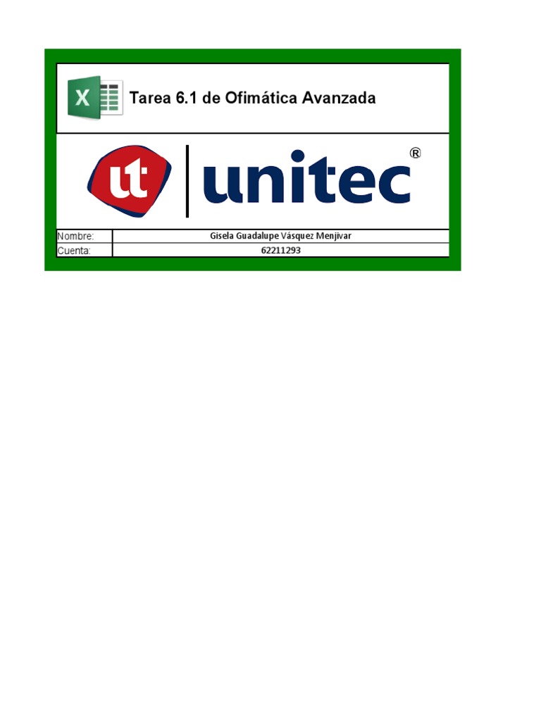 Archivo para Tarea 6.1 - Validaciones, Funciones Lógicas Si, Y, O. | PDF