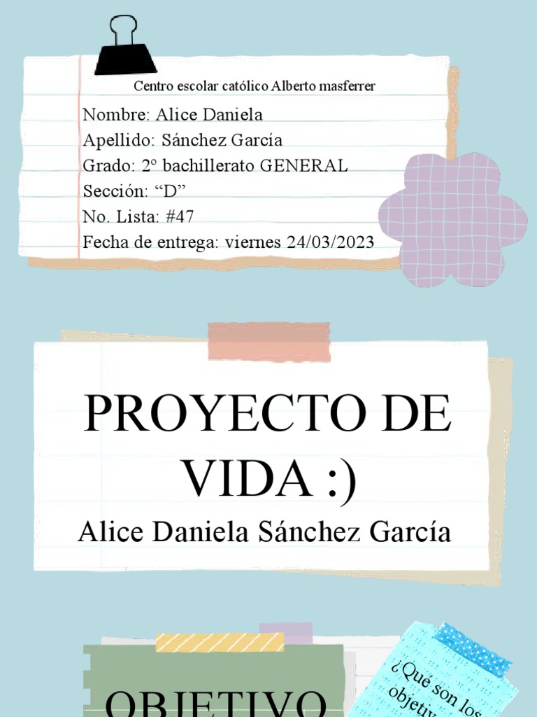 Proyecto de Vida | PDF | Cognición