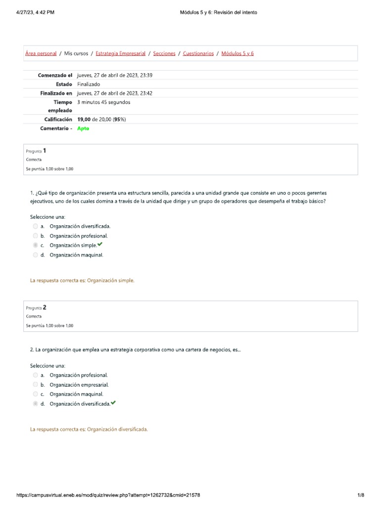 Test Modulo 5 y 6 | PDF
