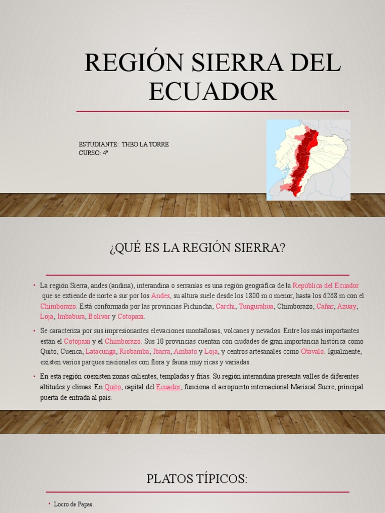 Región Sierra Del Ecuador | PDF
