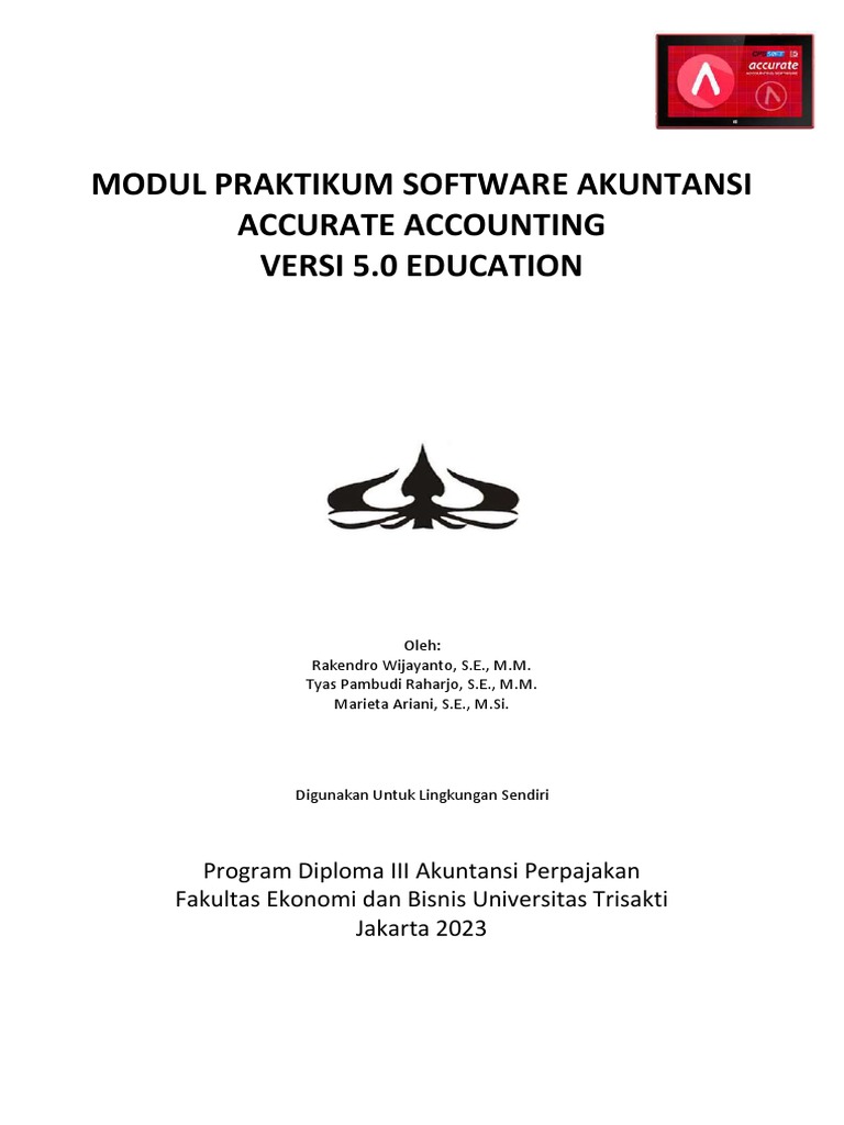 Modul ACCURATE Desktop (2023) Compressed | PDF