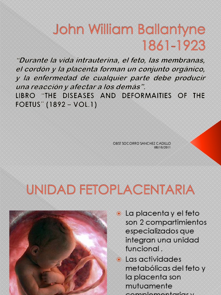 1 Unidad Feto Placentaria | Descargar gratis PDF | Placenta | Feto