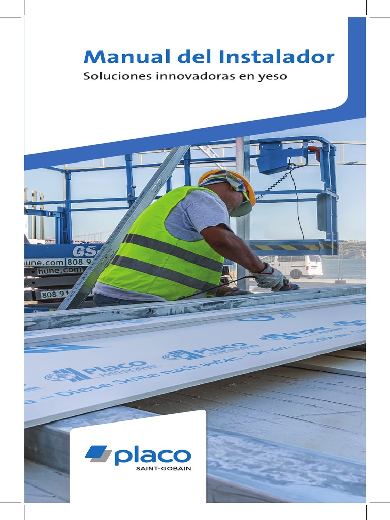 Manual Del Instalador Placo | PDF | Paneles de yeso | Tornillo