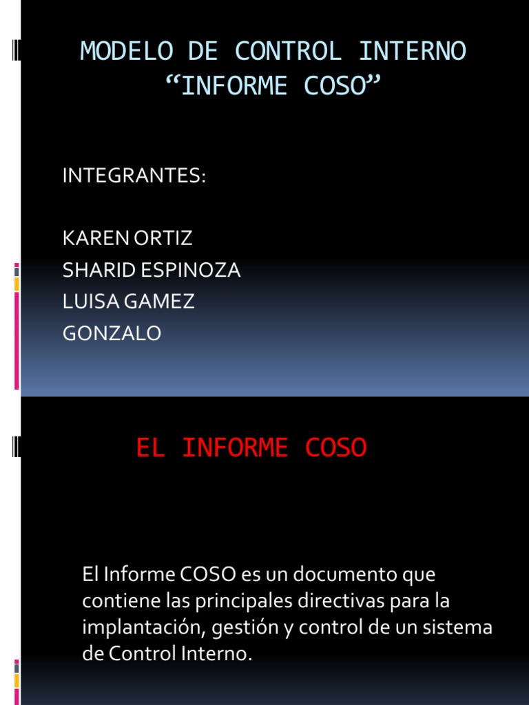 El Informe Coso | PDF