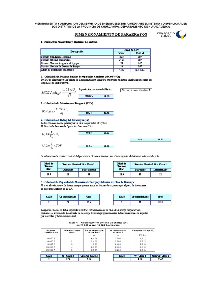 Calculo de Pararrayos | Descargar gratis PDF | voltaje | Voltio