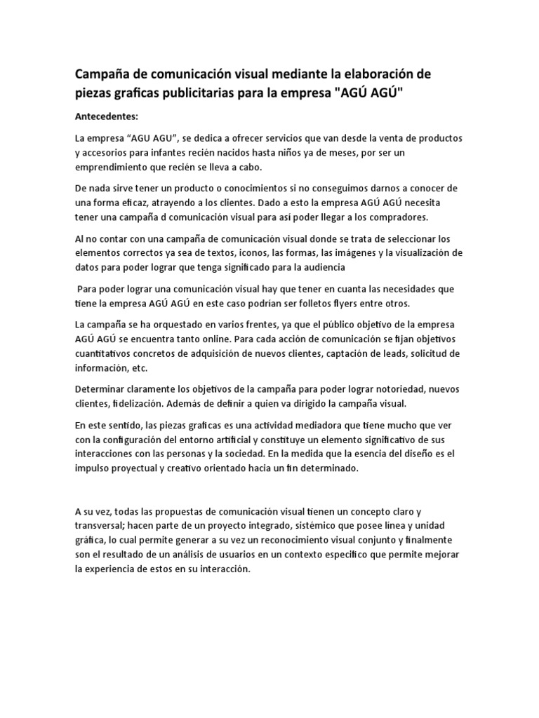 Campaña de Comunicación Visual Mediante La Elaboración de Piezas ...