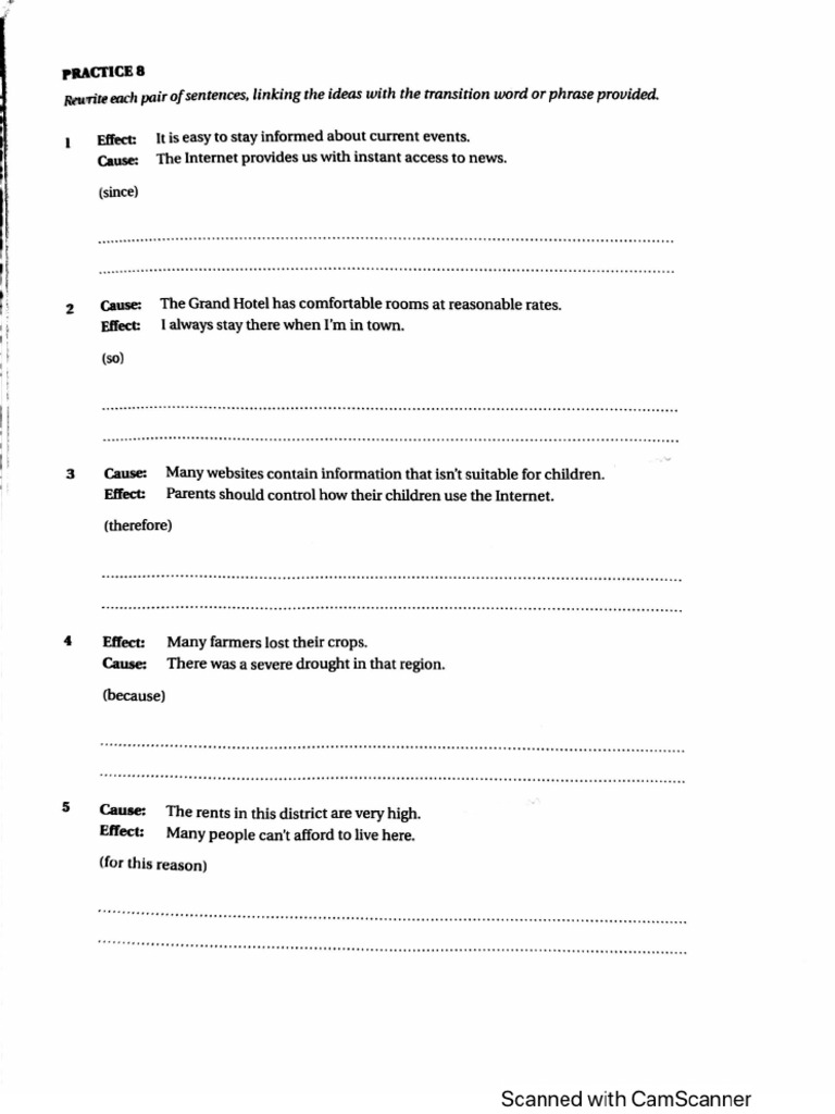 Linking Sentences | PDF