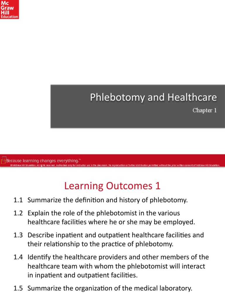 Phlebotomy Chapter 1 | PDF | Wellness | Science & Mathematics