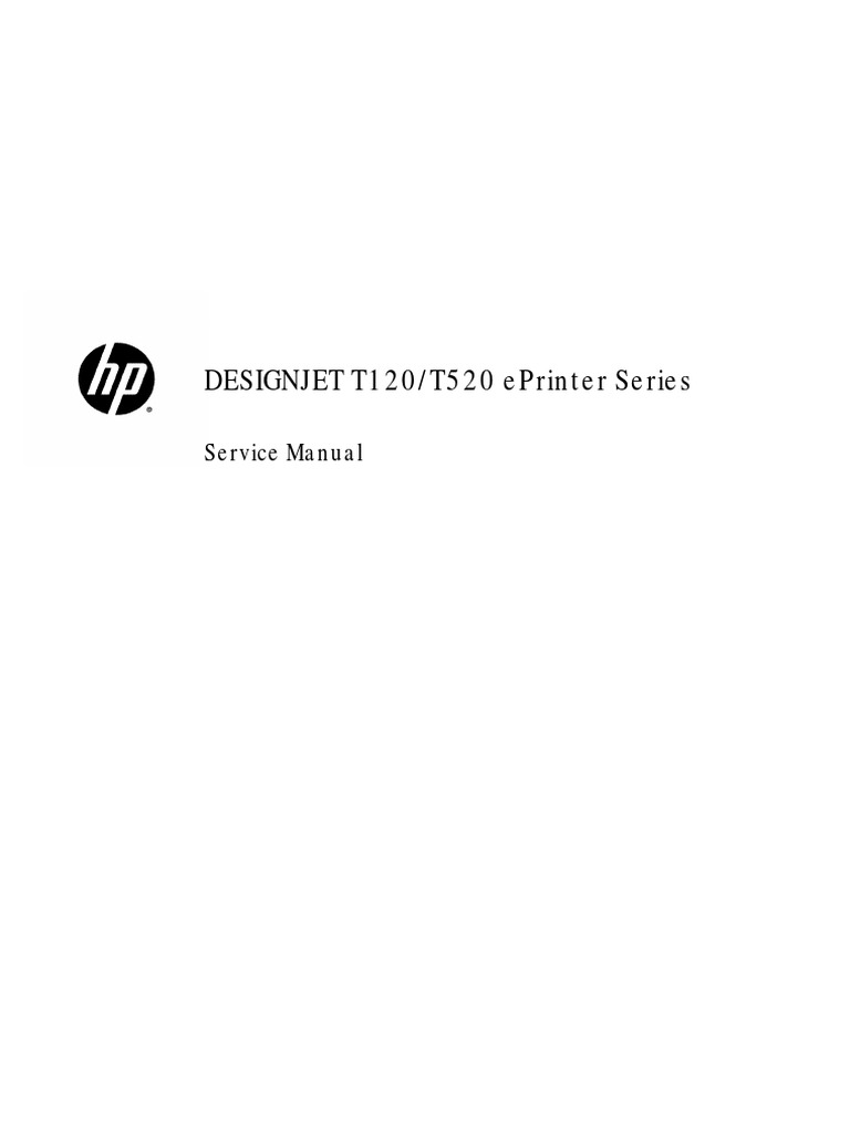 Designjet T120/T520 Eprinter Series: Service Manual | PDF | Printer (Computing) | Icon (Computing)