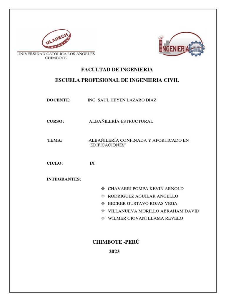 Albañilería Estructural Pdf