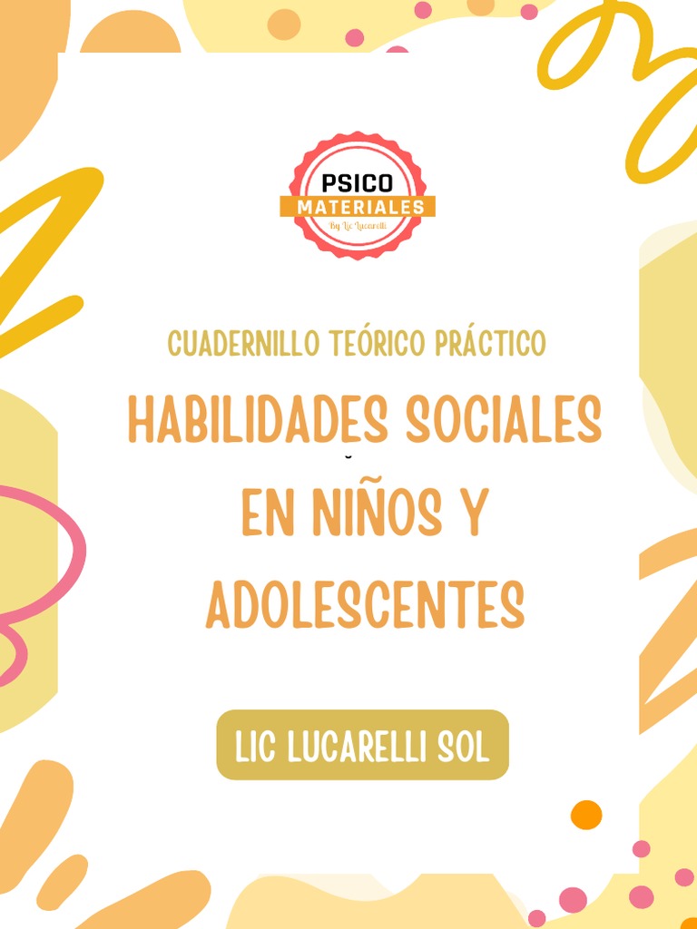 Habilidades Sociales en Niños y Adolescentes. Lic Lucarelli | PDF