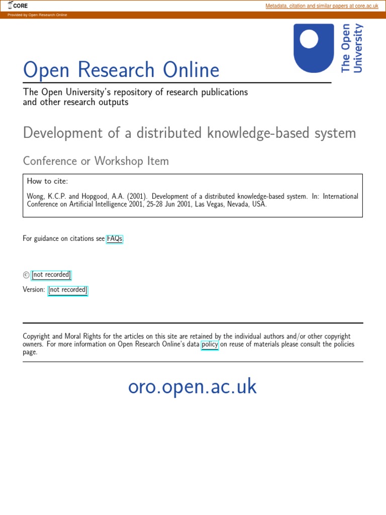 Development Of A Distributed Knowledge Based System Pdf 1648