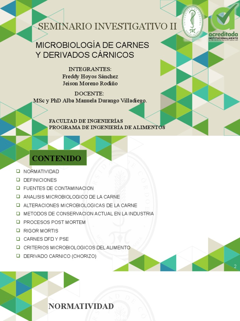 Seminario Investigativo Ii | PDF | Carne | Alimentos