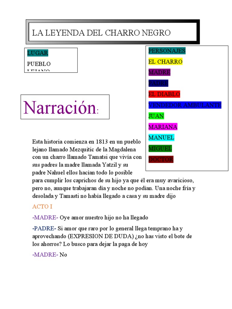 La Leyenda Del Charro Negro | PDF | Novela negra, policíaca y suspenso