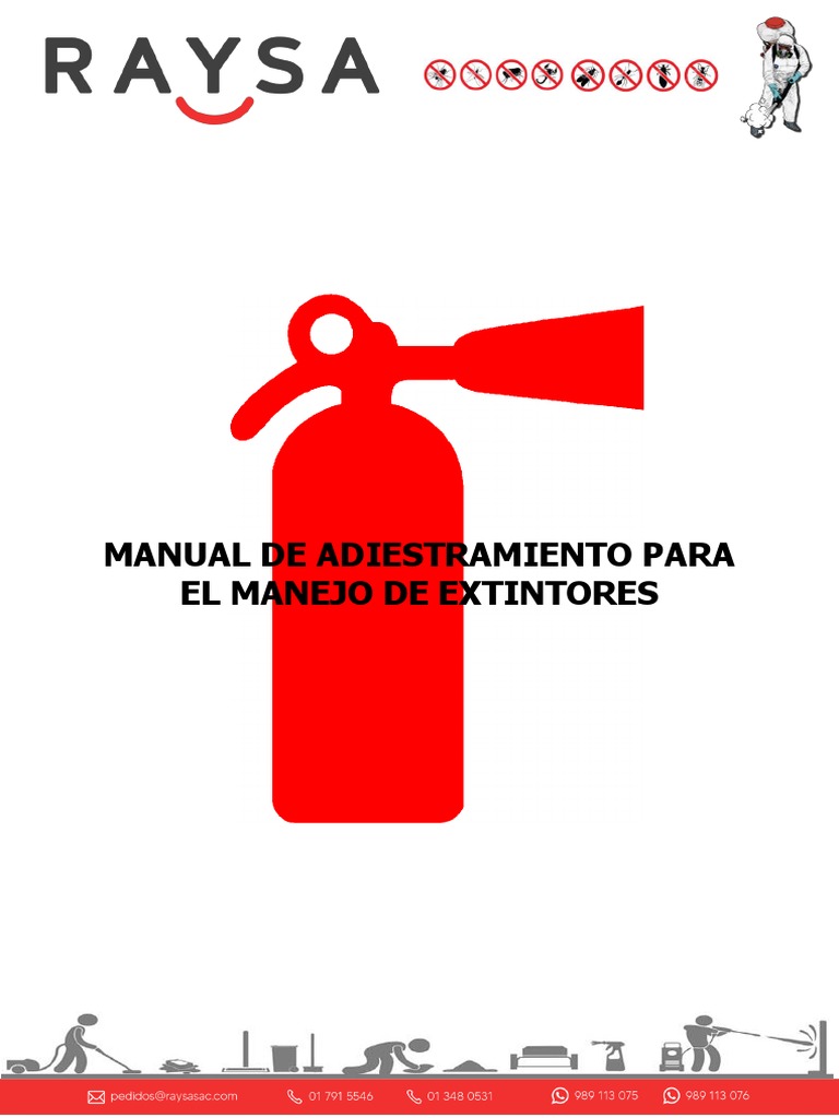 Manual de Uso y Manejo de Extintores | PDF