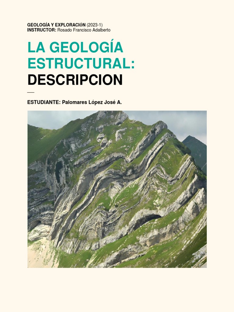 Descripcion de La Geologia Estructural Completa | PDF