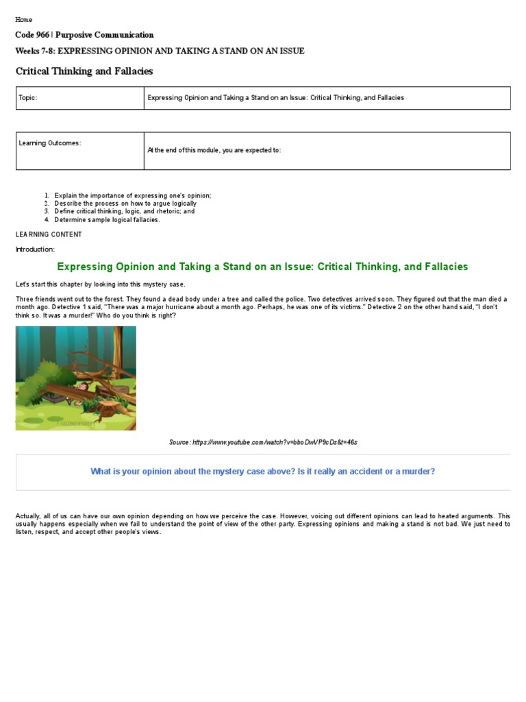 Critical Thinking & Argumentation | PDF | Deductive Reasoning | Argument